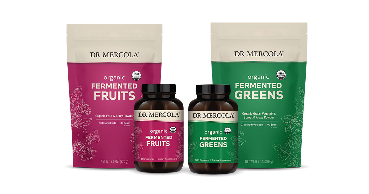 Certified Organic Fermented Greens and Fruits Supplement