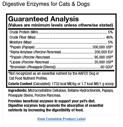 Pet Digestive Enzymes | Pet Digestive Health