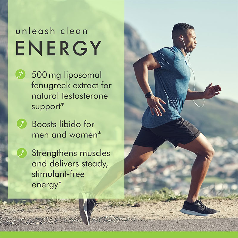 Pure Power Testosterone Support Liposomal Fenugreek | Mercola Market
